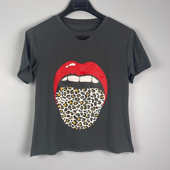 Tops | Sassy Lips Tee | Poshmark
